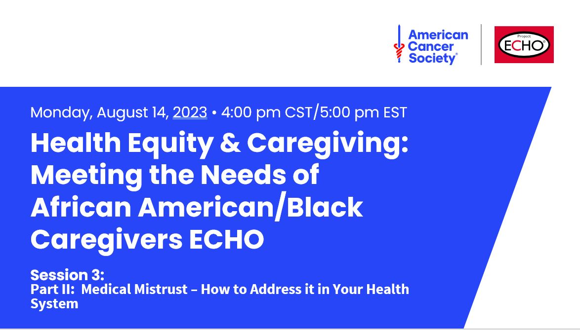 Health Equity and Caregiving Meeting the Needs of African American Black Caregivers ECHO - 8-14 ...